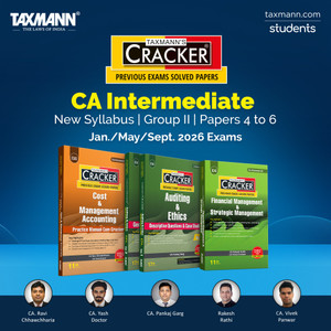 Taxmann’s CRACKER COMBO For CA Inter | Jan./May/Sept. 2026 Exams ...