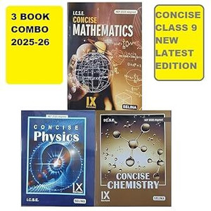 Selina ICSE Concise Class 9 Mathematics, Physics & Chemistry Books ...