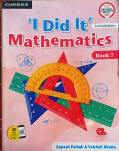 I Did It Mathematics Book 7 Class 7: Buy I Did It Mathematics Book 7 ...