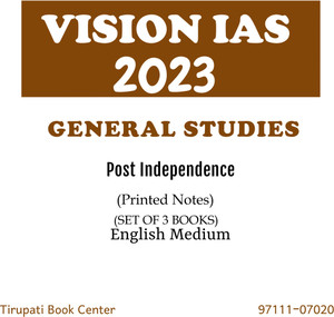 Vision IAS Post Independence General Studies Printed Notes English ...