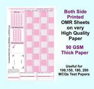 OMR Sheets For All Exams 100 Sheets Of 100 MCQs: Buy OMR Sheets For All ...