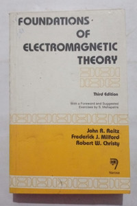 Foundations Of Electromagnetics Theory (Old Book): Buy Foundations Of ...