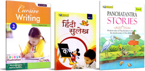 Combo 3 Book Of Cursive Writing 2, Hindi Sulekh 2 & Panchatantra ...