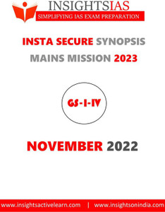 Insight IAS GS Paper 1 To 4 November Secure Synopsis Notes 2022: Buy ...