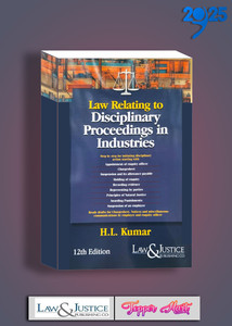 Law Relating To Disciplinary Proceedings In Industries 12TH Edition ...