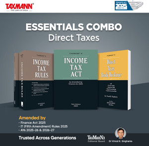 Taxmann's ESSENTIALS COMBO For Direct Taxes—Income Tax Act, Income Tax ...