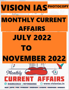 Vision Ias Monthly Current Affairs July To November 2022 (Photocopy ...