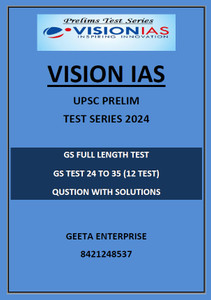 Vision IAS UPSC Prelims 2024 Gs Test Series Photocopy: Buy Vision IAS ...