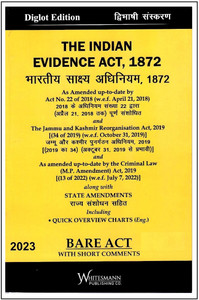 Indian Evidence Act, 1872 Edition 2023 (Diglot Edition): Buy Indian ...