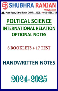 SHUBHRA RANJAN PSIR Optional+ 17 Test Set Handwritten Notes 2024-25 ...
