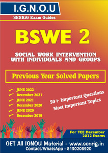IGNOU BSWE 2 Previous Years Solved Question Papers Pdf Social Work ...