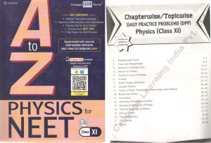 Cengage A To Z Physics For Neet For Class - 11, With Chapterwise ...