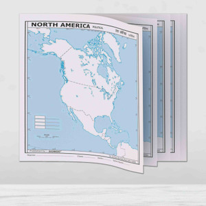 SMALL - 100 NORTH AMERICA POLITICAL OUTLINE MAP FOR SCHOOL|Exploring ...