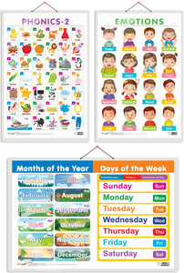Set of 3 MONTHS OF THE YEAR AND DAYS OF THE WEEK, EMOTIONS and PHONICS ...