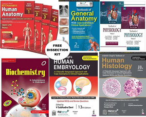 M.B.B.S 1ST Year Set With Free Dissection Kit {1 Human Anatomy (BD ...
