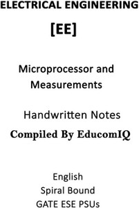 Microprocessor And Measurements Electrical Engineering Handwritten ...