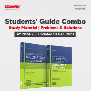 Taxmann's Students' Guide To Income Tax Act Including GST | AY 2024-25 ...
