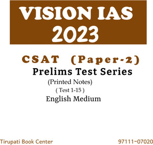 Vision IAS CSAT (Paper-2) Prelims Test Series 1-15 Test Prepration ...