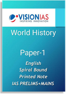 Vision IAS World History Printed Note In English For Mains: Buy Vision ...