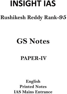 Insight IAS GS Paper 4 Printed Notes By Topper Rushikesh Reddy Rank 95 ...