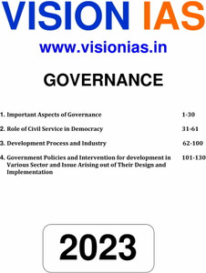 Vision IAS Governance General Studies Printed Notes English Medium ...