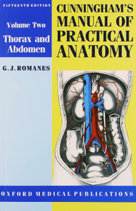 CUNNINGHAM'S MANUAL OF PRACTICAL ANATOMY VOLUME 2 15th Edition: Buy ...