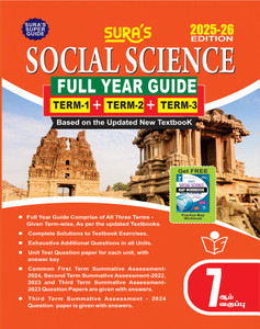 SURA`S 7th Standard Social Science Full Year Guide English Medium 2025 ...