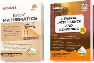 Combo Of Basic Maths And General Intelligence & Reasoning Guide Book ...