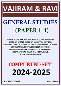 VAJIRAM & RAVI General Studies Full Set Printed Notes ( PAPER 1-4 ...