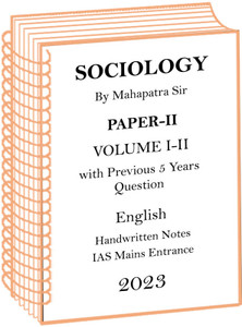 Paper 2 Sociology Handwritten Notes By Mahapatra Sir With Previous 5 ...