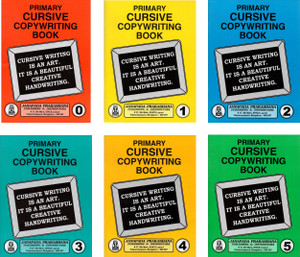 Cursive Copy Writing Books / Practice Books|Level 0 To Level 5| Set Of ...