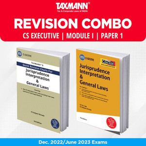 Taxmann's REVISION COMBO For CS Executive Dec. 2022/June 2023 Exams ...