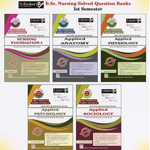 B.Sc. Nursing 1st Semester [Set Of 5 Books] Question Answer Format ...