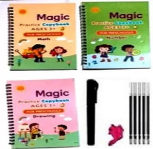 Lunavisor Magic Book For Kids Calligraphy Practice Copy Self Deleting ...