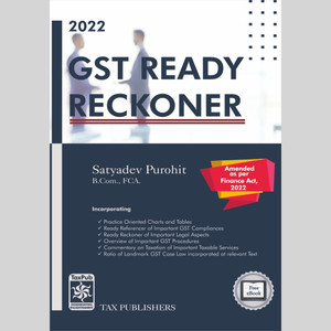 GST READY RECKONER (2022) By TAX PUBLISHERS: Buy GST READY RECKONER ...