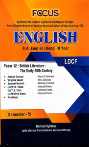 Focus Delhi University BA Hons 3rd Year English (British Literature The ...