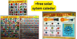 Combo Of 3 CALENDERS Of ABCD English Alphabet ,HINDI Alphabet And ...