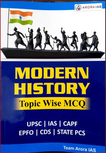Modern History Topic Wise MCQ 1200 Plus English Med. For UPSC / IAS ...