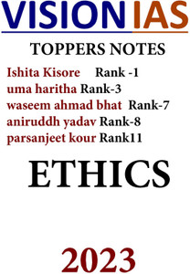 VISION TOPPER COPY ETHICS PAPER - 4 .ISHITA KISHORE RANK -1,UMA HARITHA ...