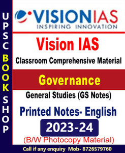 Vision IAS Notes- Governance Book For IAS General Studies(GS) Prelims ...