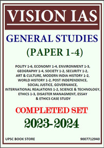 VISION IAS General Studies (Paper 1-4) Completed Notes 2023-2024: Buy ...
