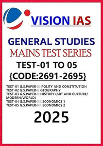 Vision IAS (GS 1 To 5 Mains Test) English 2025: Buy Vision IAS (GS 1 To ...