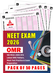 OMR Sheets For Practise NEET Exam 2026, 180 MCQ's With NTA Latest NMC ...