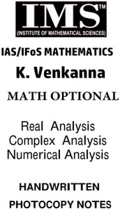 Complex Real And Numerical Analysis Handwritten Photocopy Printed Notes ...