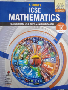 ICSE Mathematics For Class -9 As Per The Latest 2025 Syllabus: Buy ICSE ...