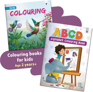 Colouring Books For Kids | ABCD Alphabet Book And Blossom Birds ...