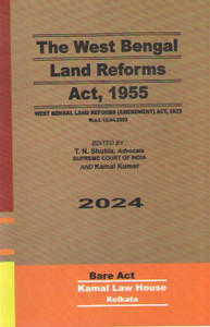 The West Bengal Land Reforms Act, 1955 By T. N. Shukla & Kamal Kumar ...