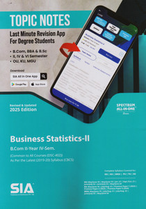 Business Statistics-II B.Com II-Year IV-Sem Common To All Courses As ...