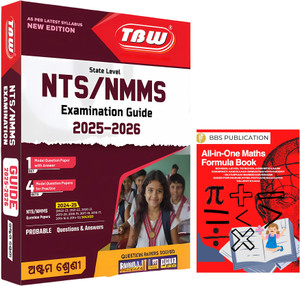 TBW NTS/NMMS Exam Guide 2025–2026 For Class 8 And BBS All-In-One Maths ...