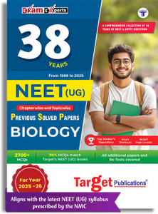 37 Years NEET 2025 Biology | Previous Year Solved Question Paper Book ...